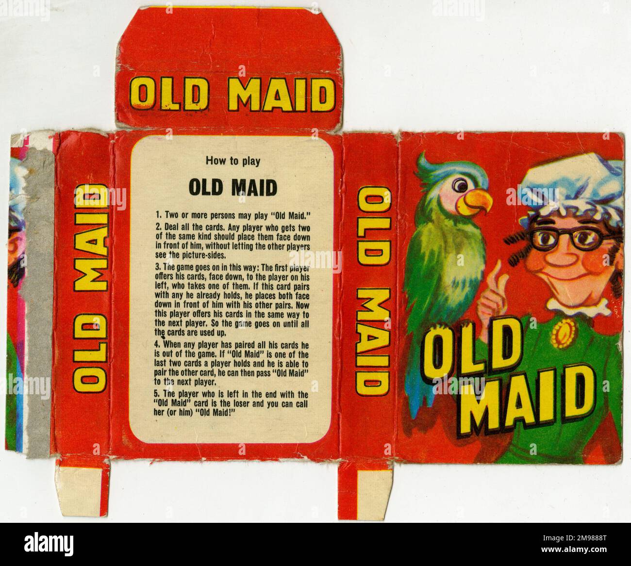 Old Maid card game - box design Stock Photo - Alamy