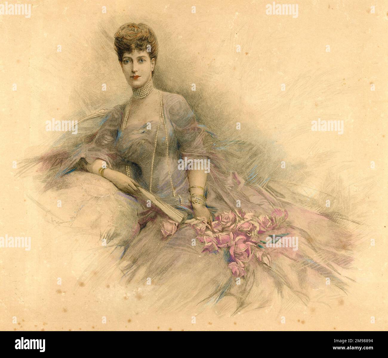 Princess Alexandra (1844-1925), later Queen Alexandra, wife to Edward ...