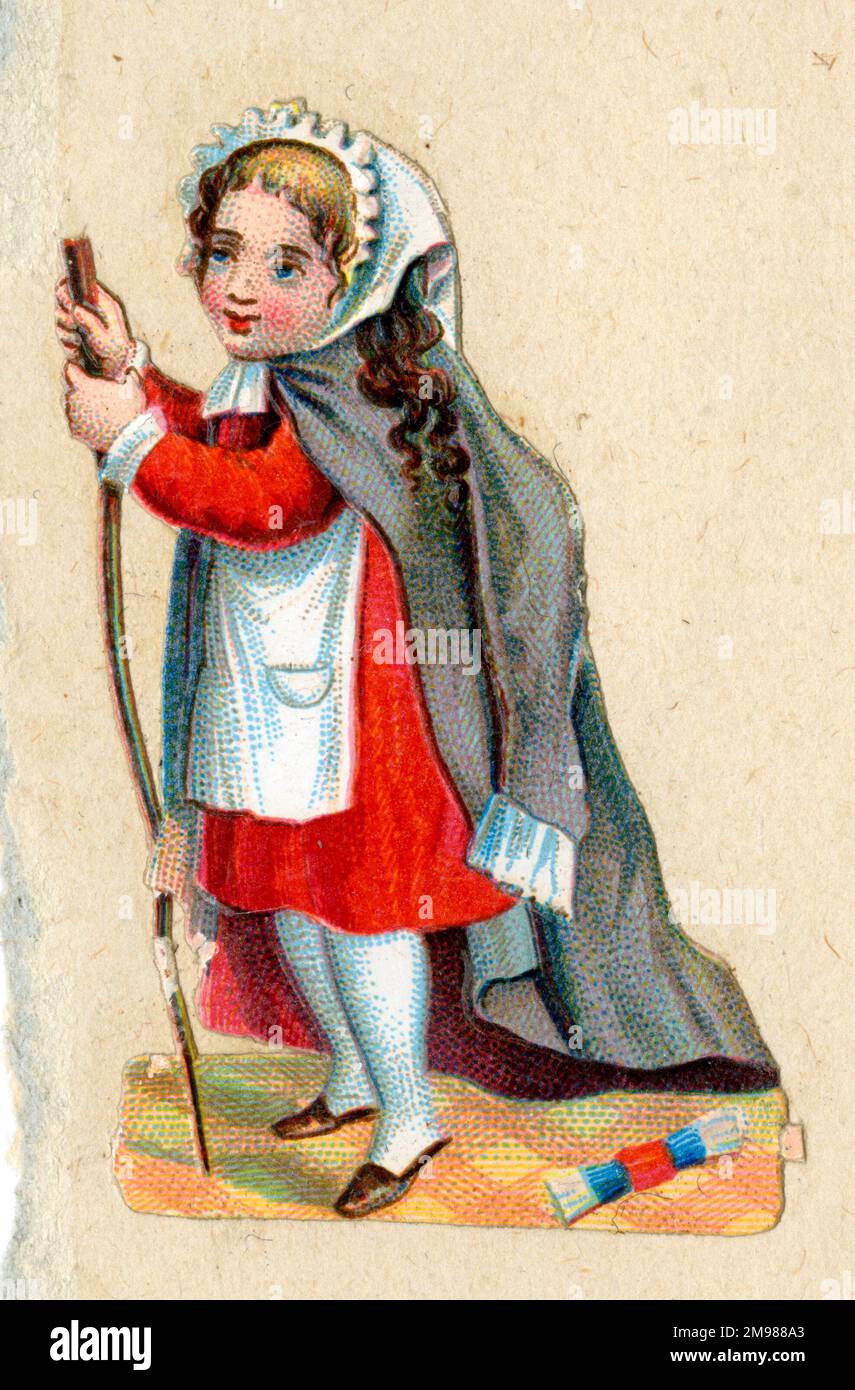 Scrap - girl dressed as a nurse Stock Photo - Alamy