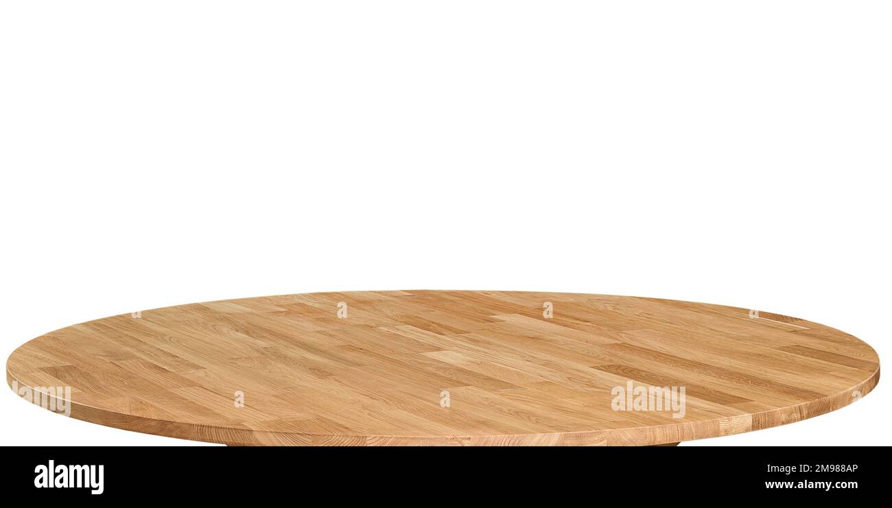 Wooden dinner table surface. Natural wood furniture close view ...