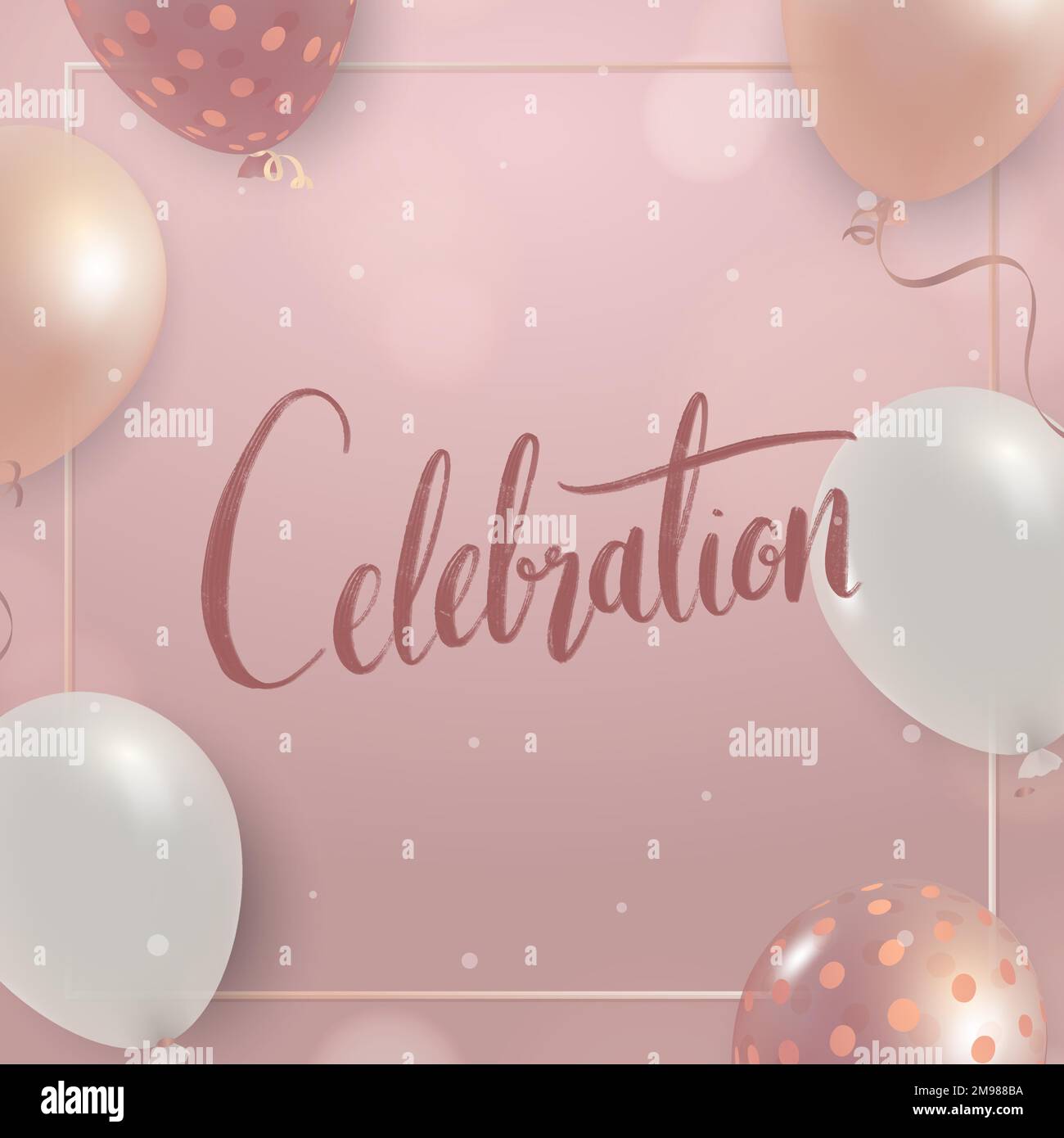 Event sign with balloons frame design vector Stock Vector Image & Art ...