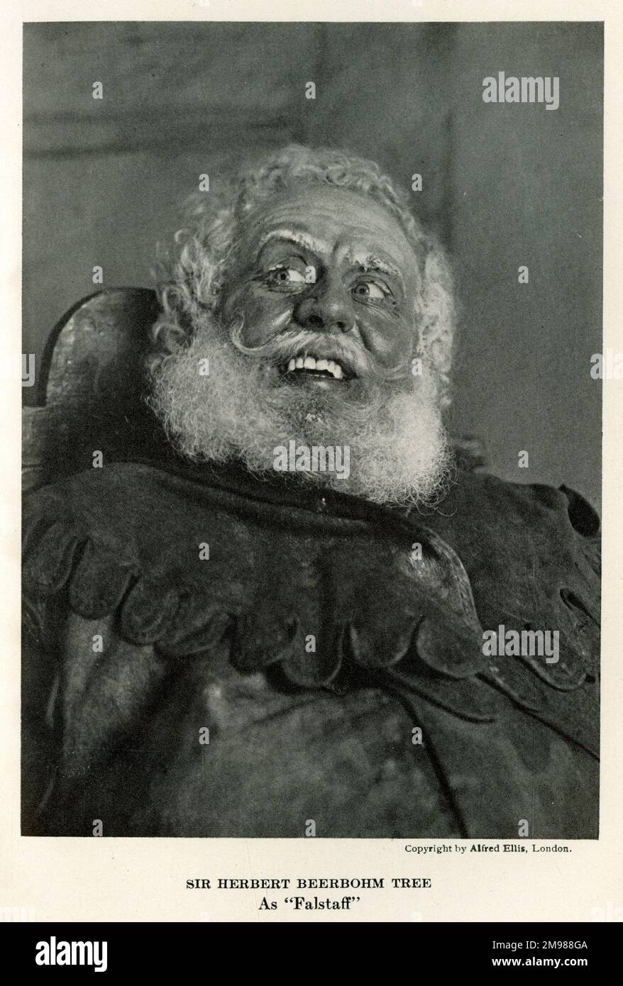 Sir Herbert Beerbohm Tree in the role of Sir John Falstaff Stock Photo ...