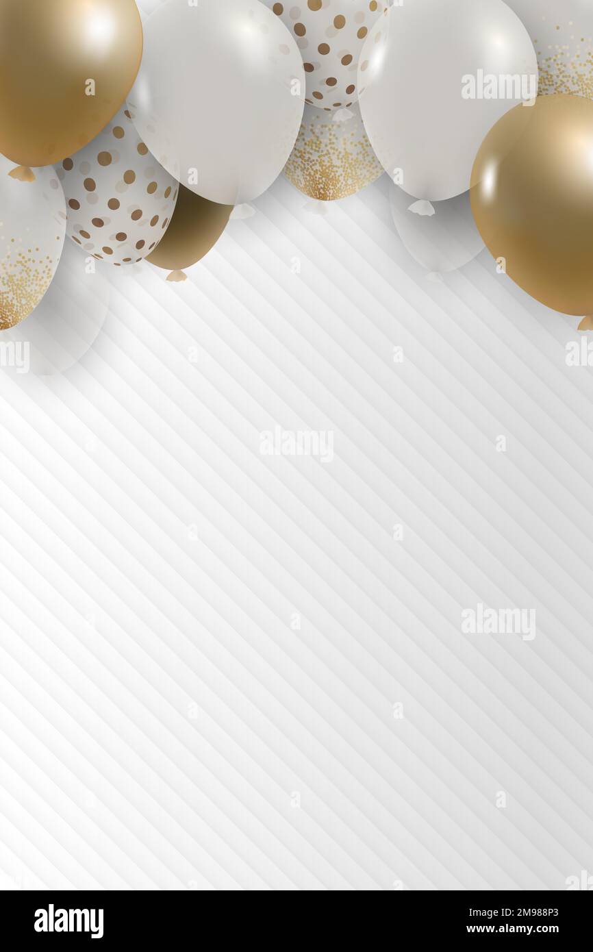 Elegant balloons frame design vector Stock Vector Image & Art - Alamy