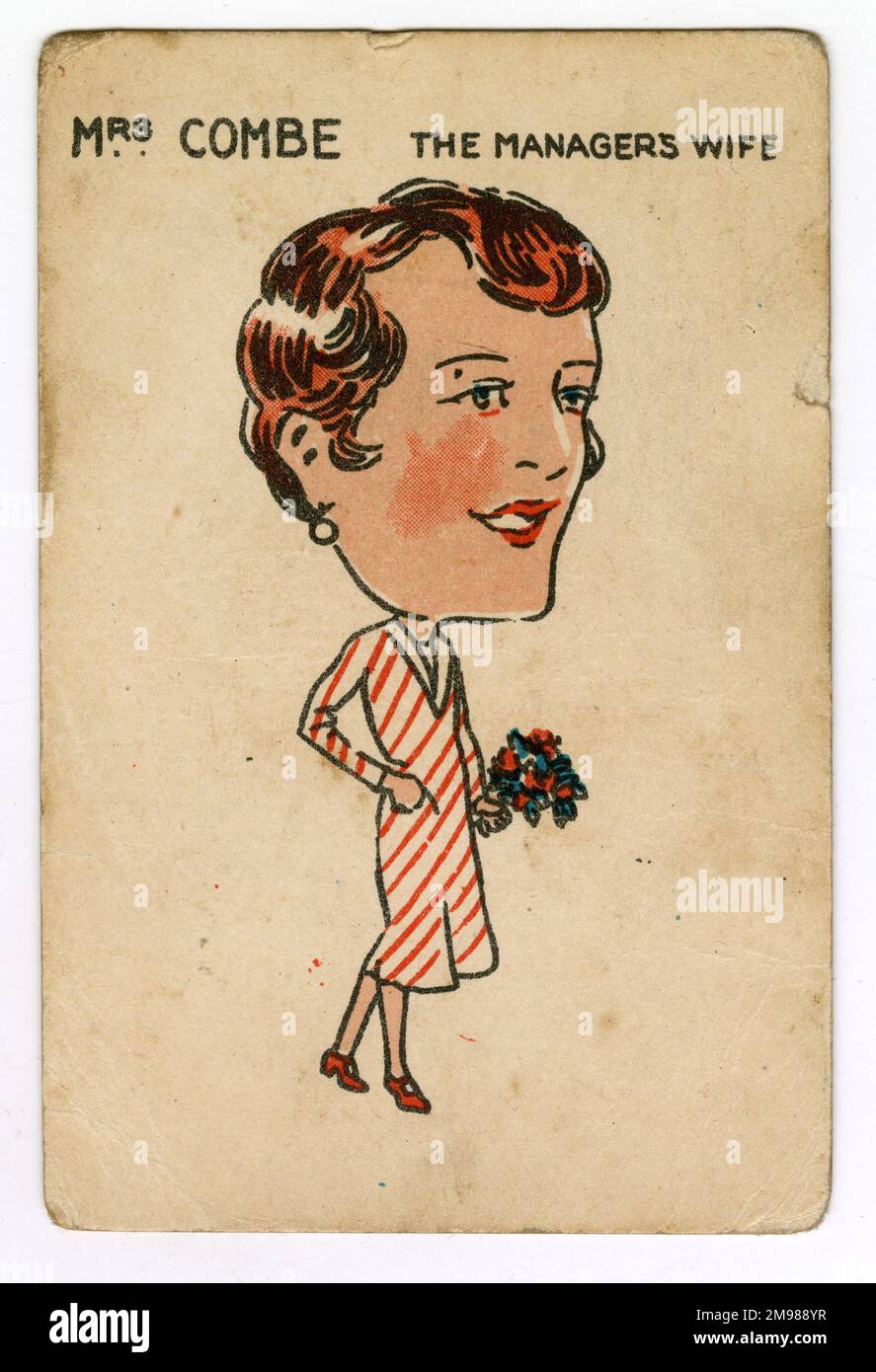 Watney's Happy Families - Mrs Combe, the Manager's Wife Stock Photo - Alamy