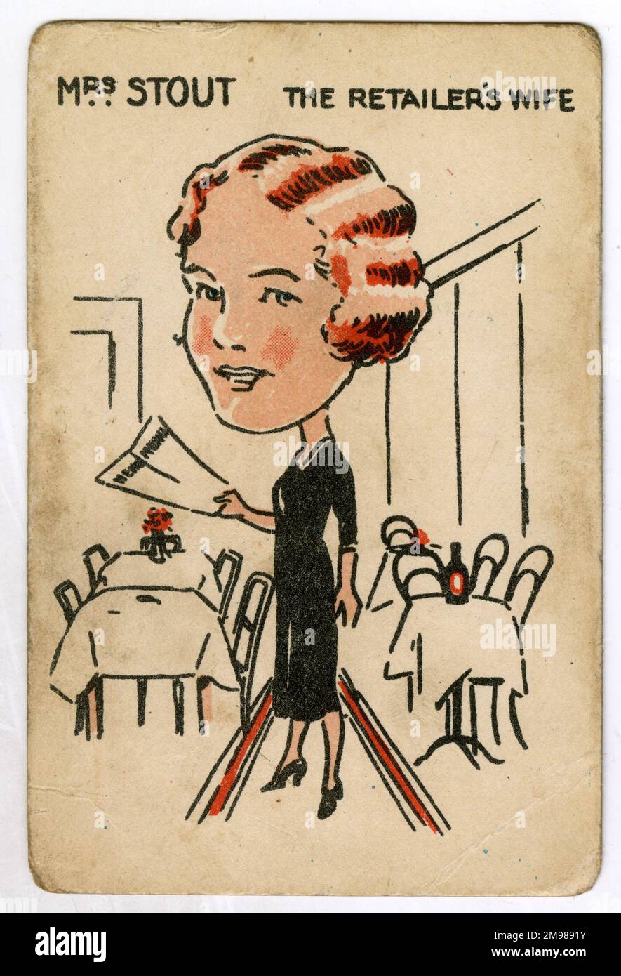 Watney's Happy Families - Mrs Stout, the Retailer's Wife Stock Photo ...