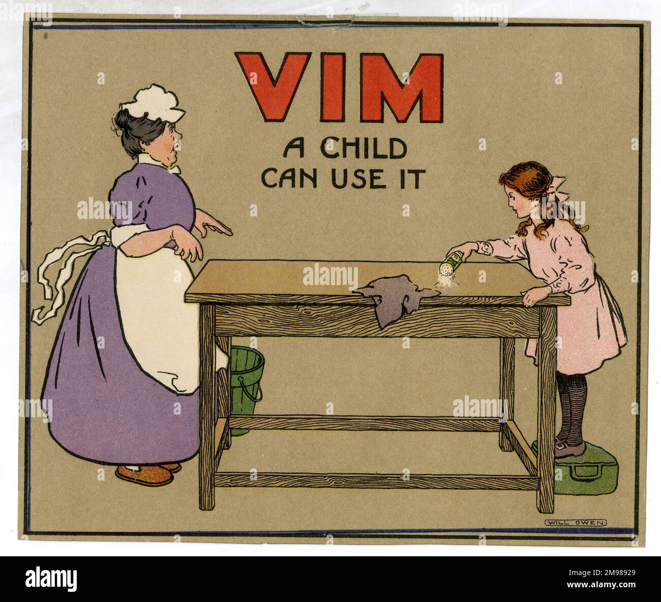 Vim advertising insert -- A Child Can Use It Stock Photo - Alamy Vim advertising insert -- A Child Can Use It Stock Photo - Alamy