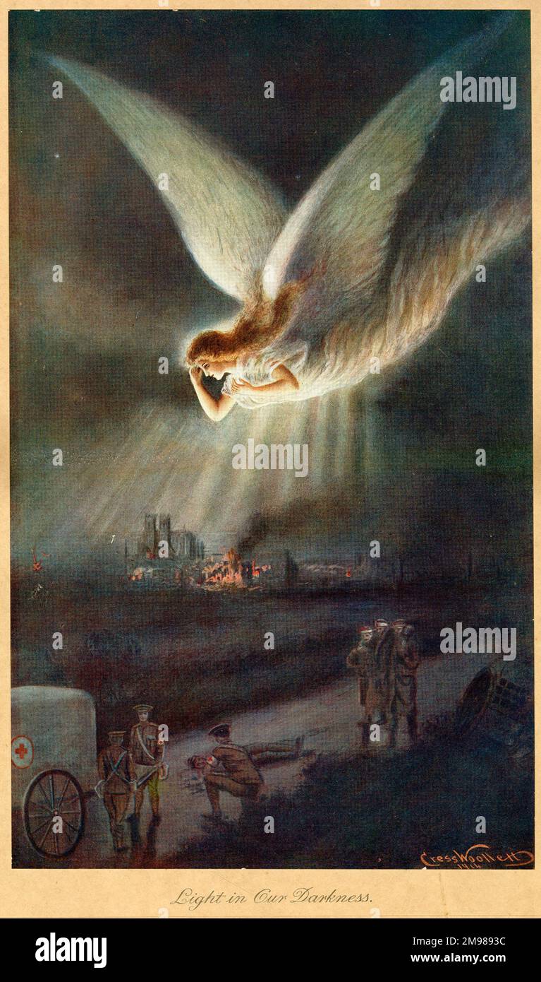 Light in Our Darkness, an angel hovers over a World War One battle ...