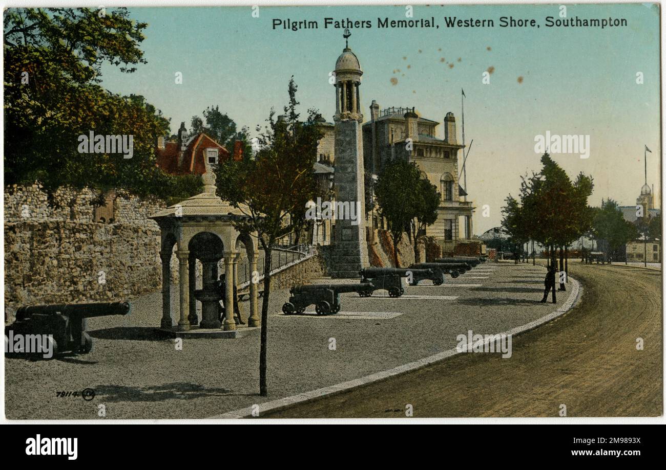 Pilgrim Fathers Memorial, Western Shore, Southampton, Hampshire Stock ...