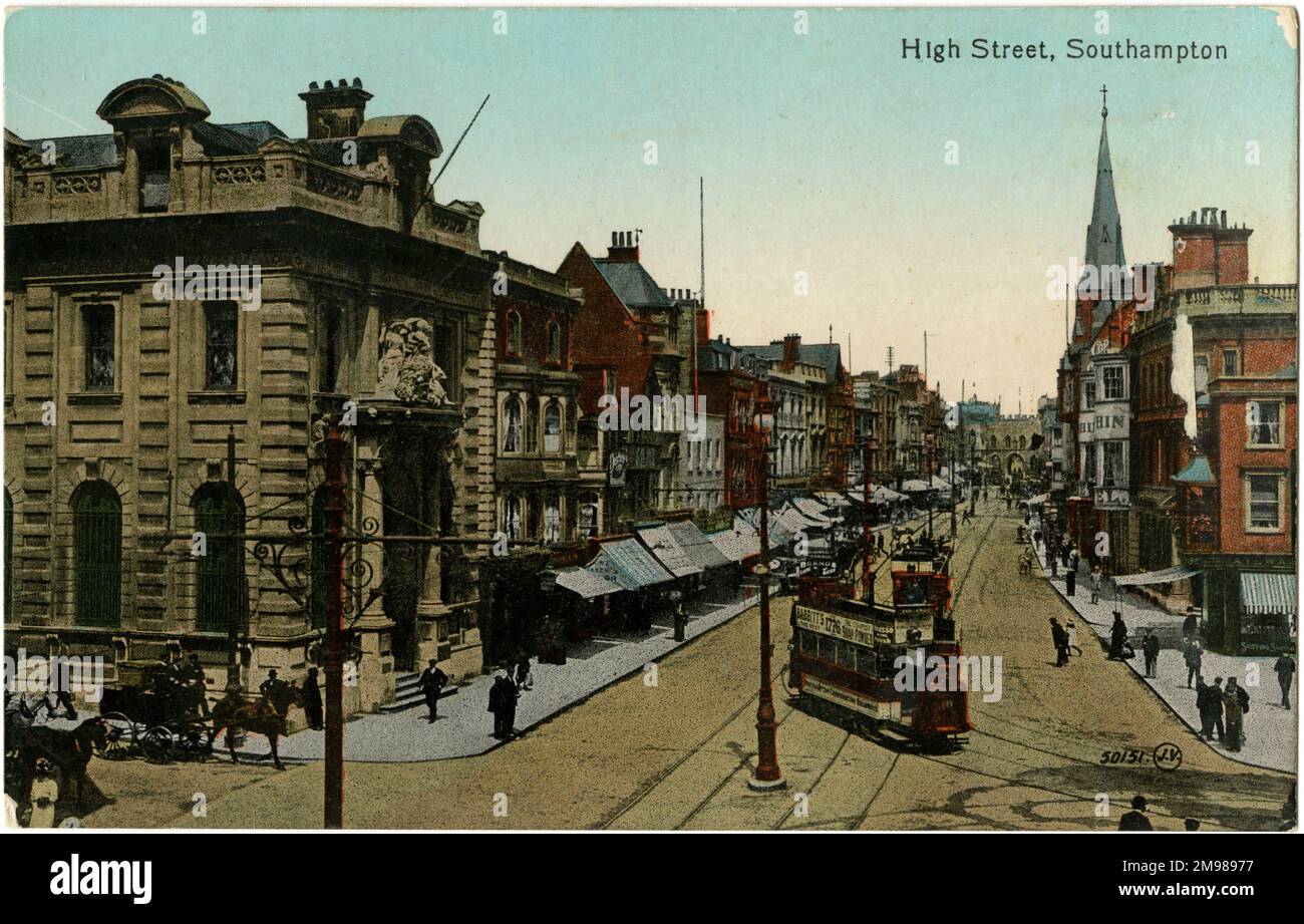 The High Street, Southampton, Hampshire Stock Photo - Alamy