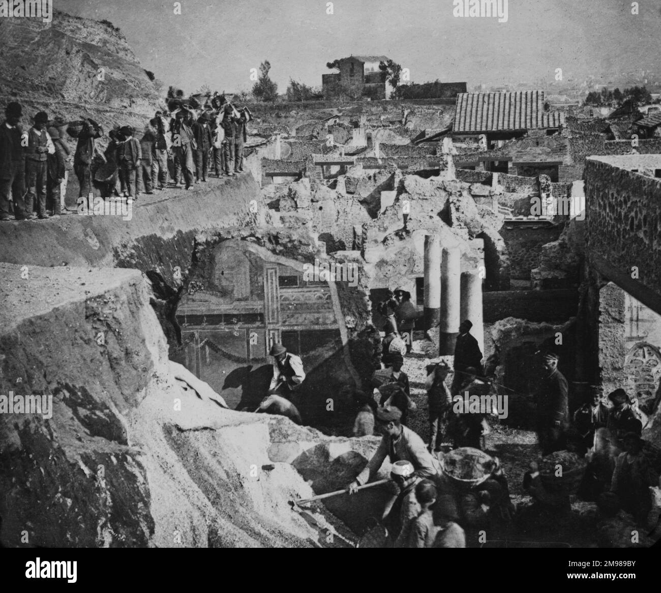 Pompeii archaeology dig Black and White Stock Photos & Images - Alamy