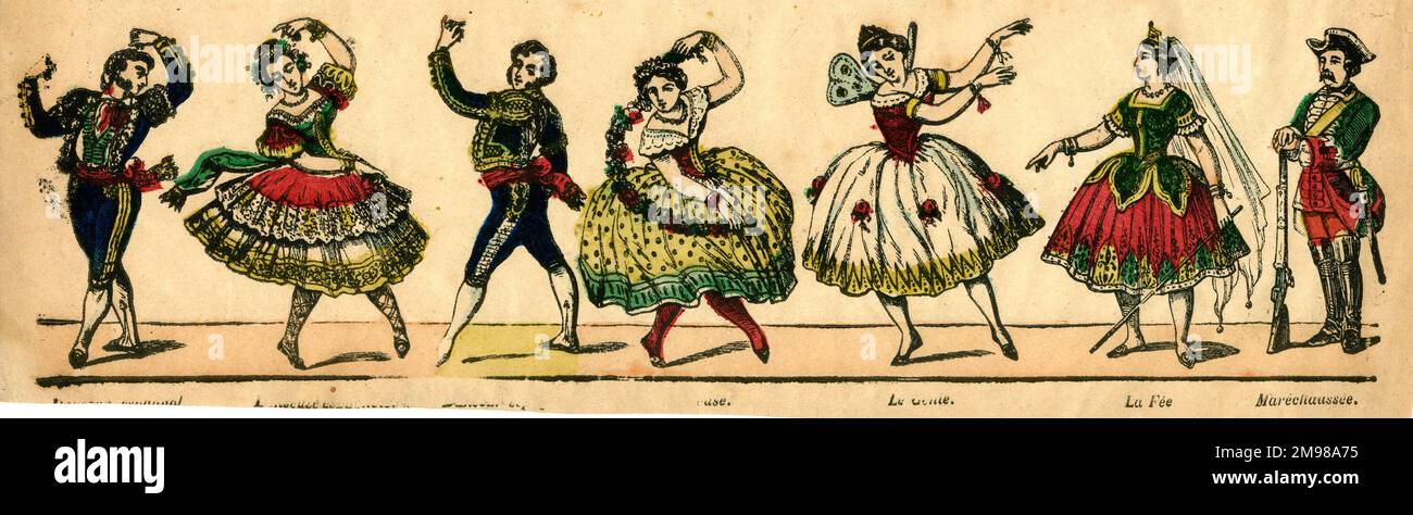 Theatre Characters - Dancers Stock Photo - Alamy