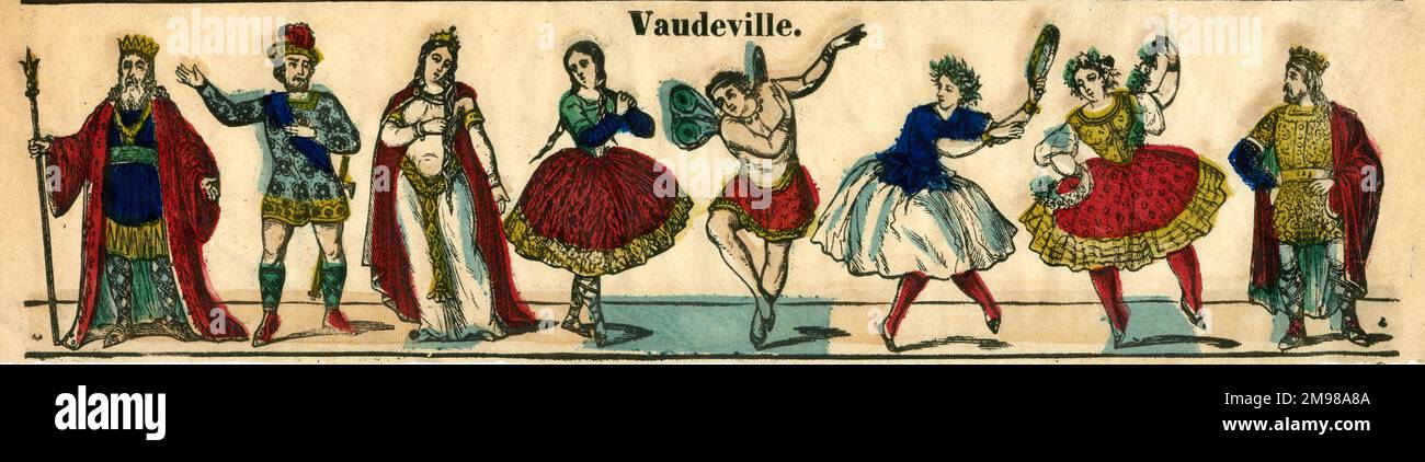 Theatre Characters - Vaudeville Stock Photo - Alamy