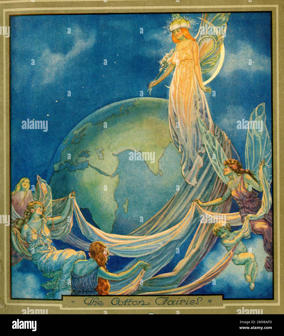 The Cotton Fairies -- trade design Stock Photo - Alamy