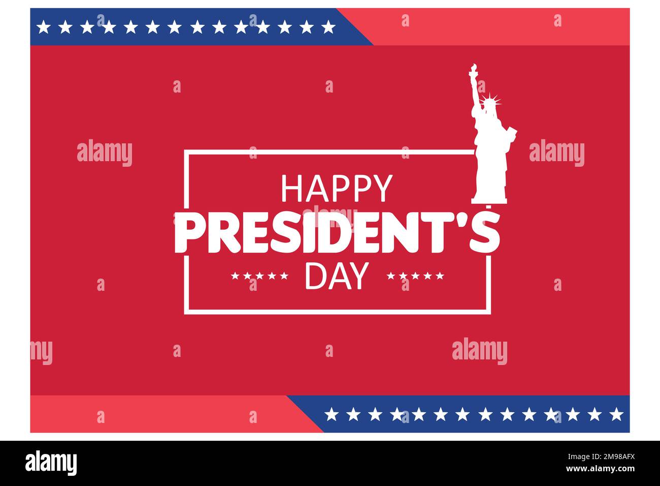 President's Day Illustration Poster Background, flat vector modern ...