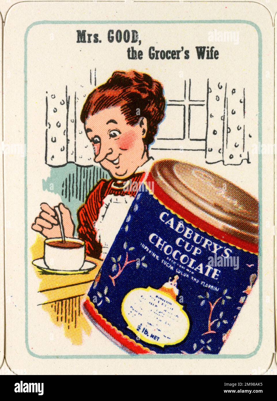 Cadbury's Cocoa Cubs Happy Families - Mrs Good the Grocer's Wife Stock ...