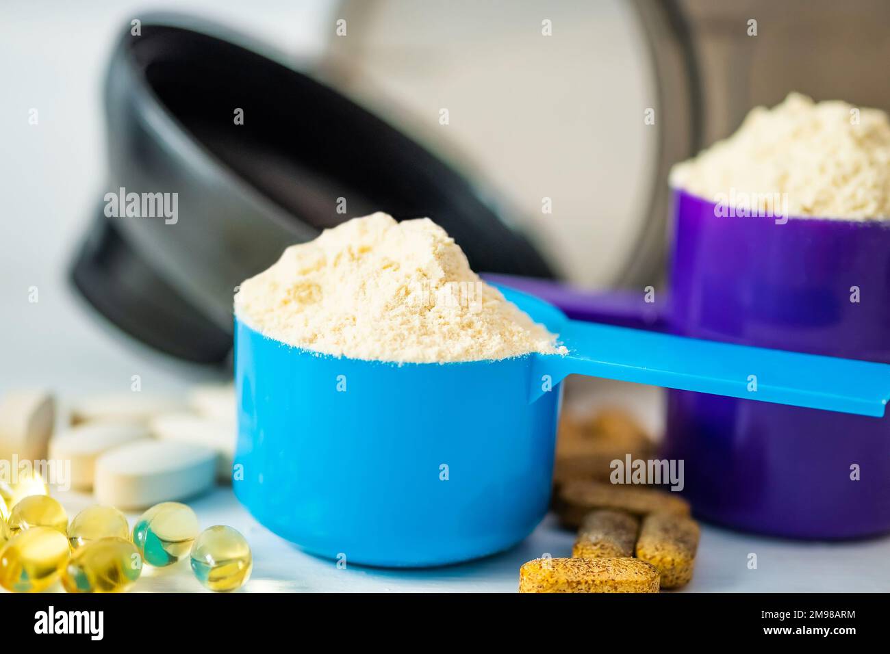 Sport food supplements Stock Photo - Alamy