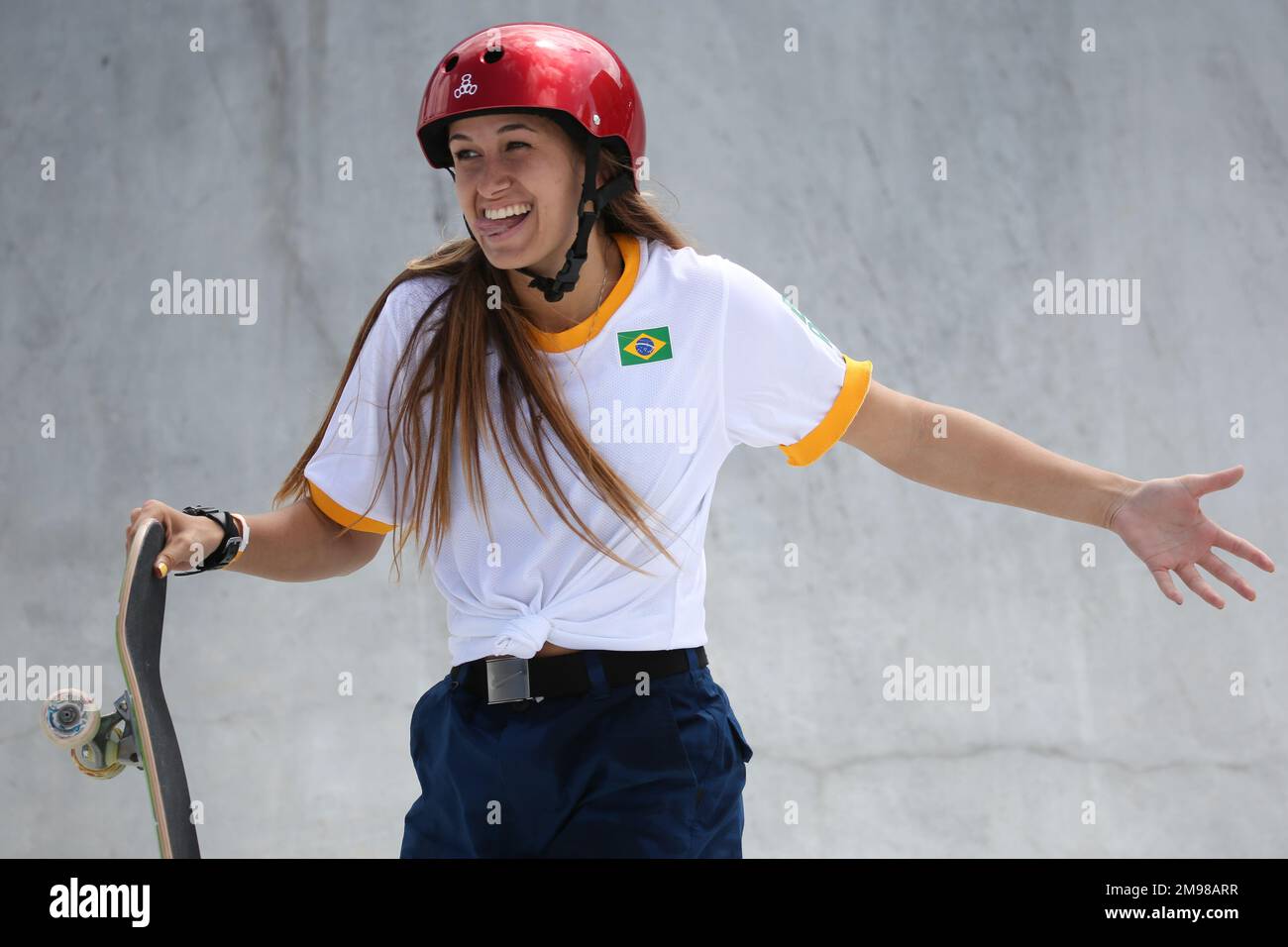 AUG 4, 2021 - TOKYO, JAPAN: Dora VARELLA of Brazil reacts in the ...