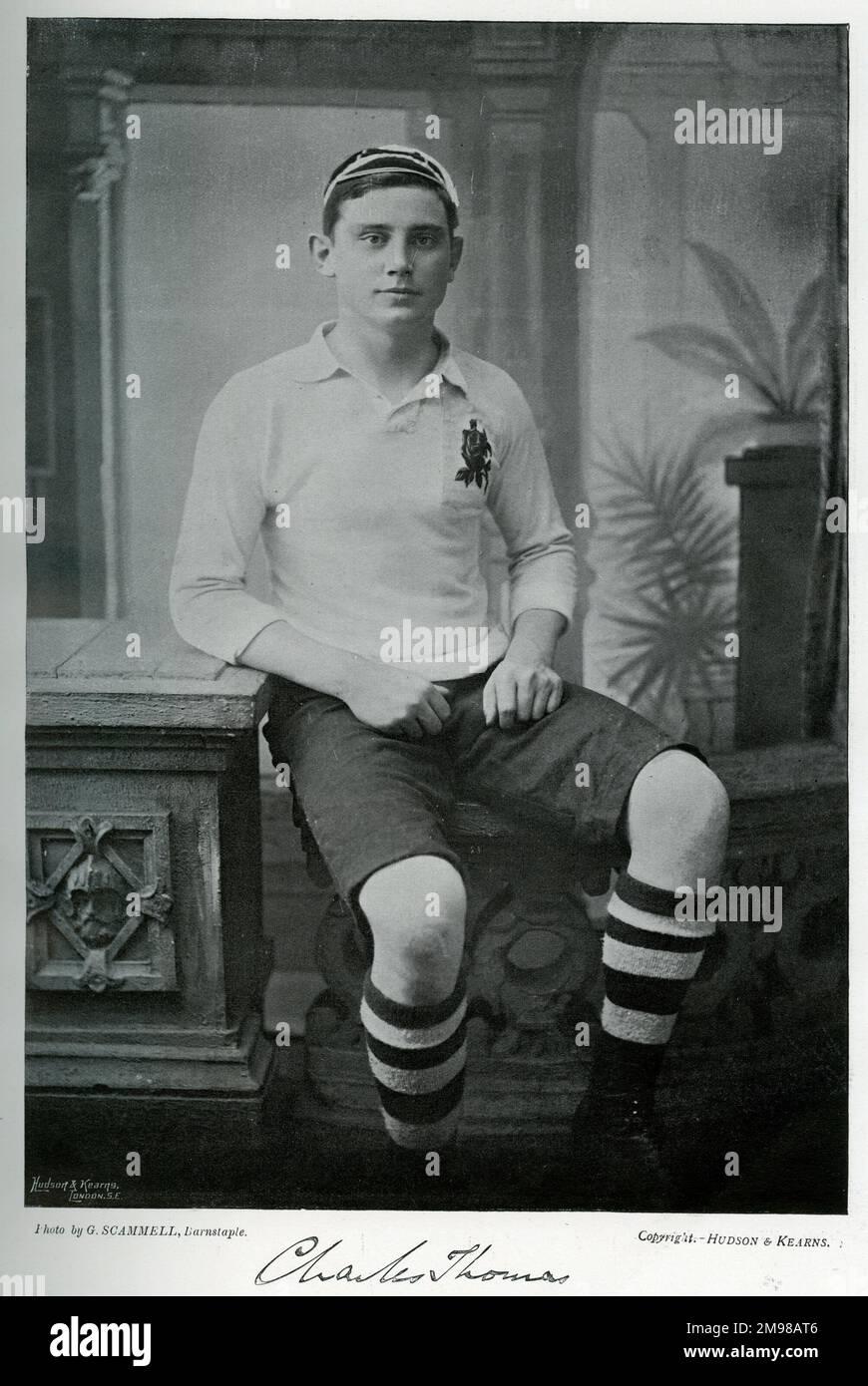 Charles Thomas (c1874-1936), England footballer Stock Photo - Alamy