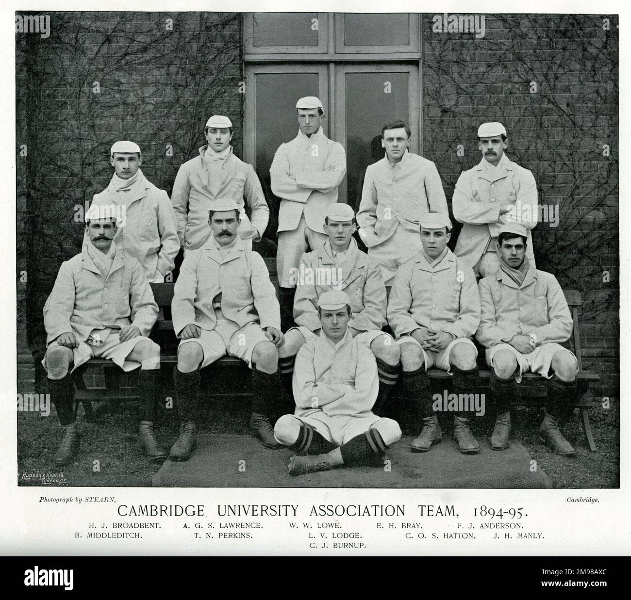 Cambridge University Association Team, 1894-5: Broadbent, Lawrence ...