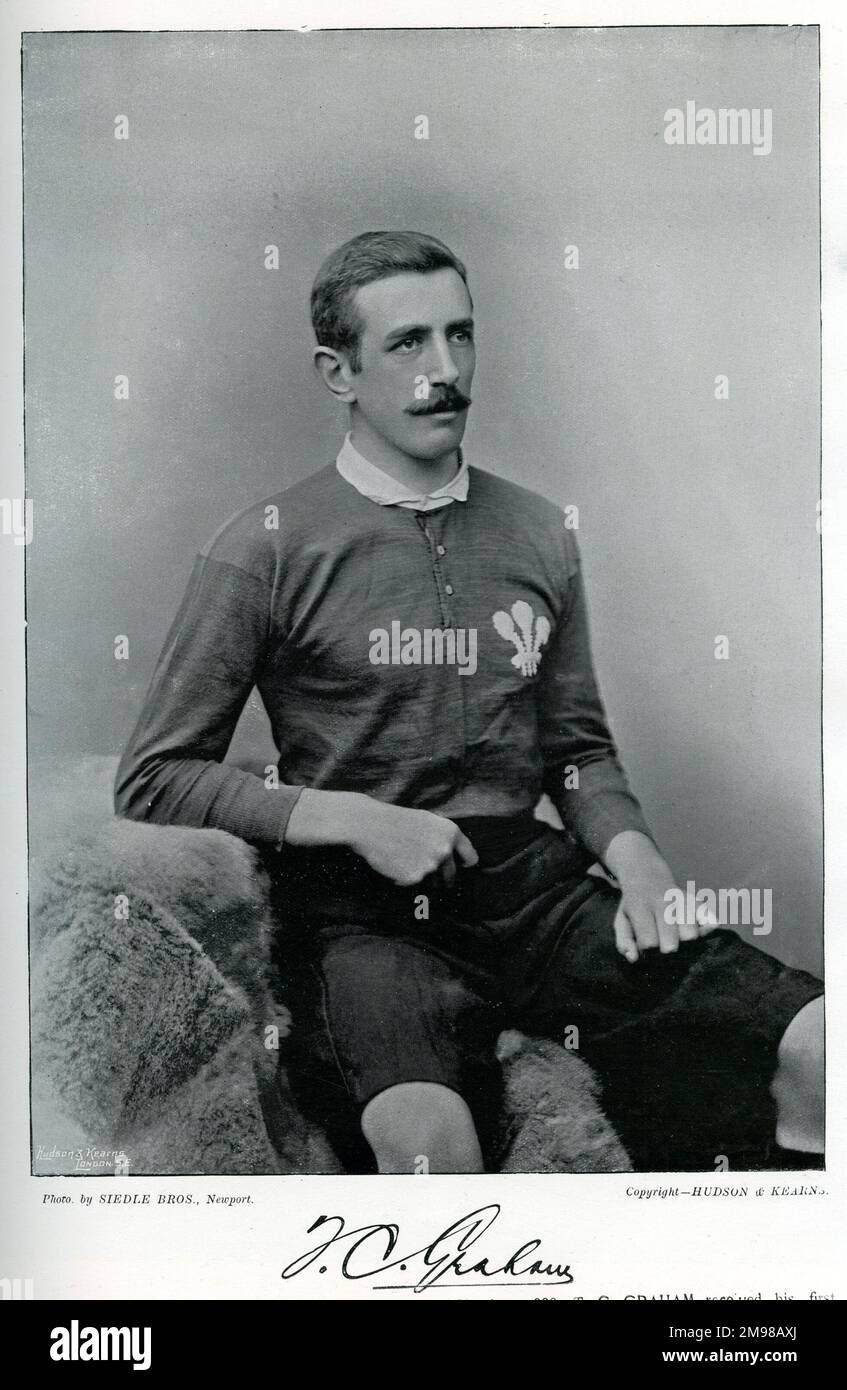 Thomas 'Tom' Cooper Graham (1866-1945), England-born Welsh rugby union ...