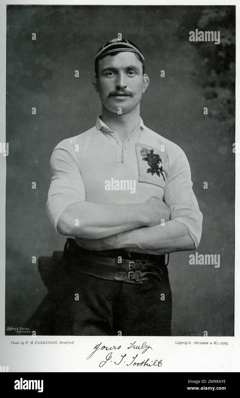 John 'Jack' Thomas Toothill (1866-1947), England international rugby ...