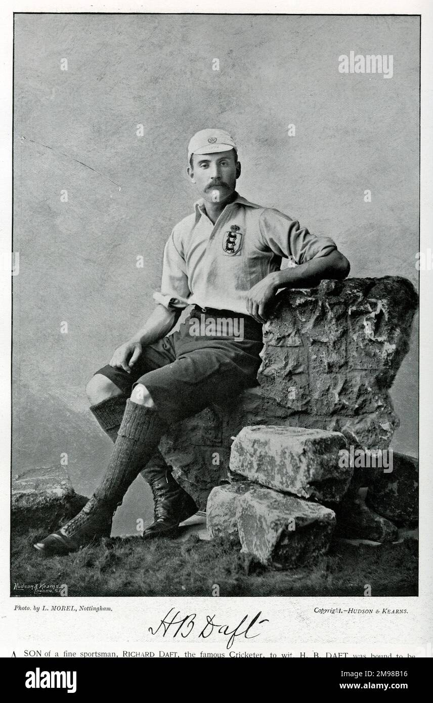 Harry Butler Daft (1866-1945), English footballer with the Corinthians ...