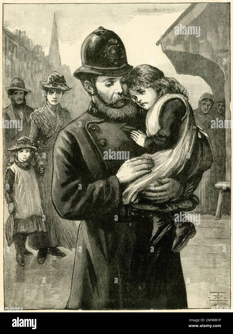 Police child lost hi-res stock photography and images - Alamy