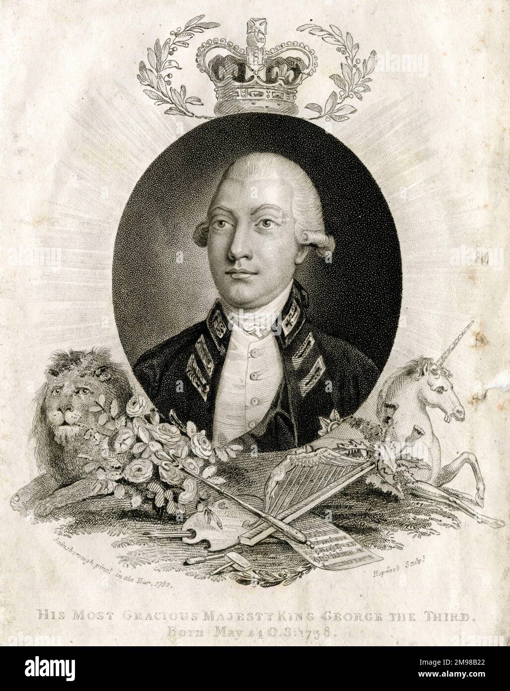 King george iii crown hi-res stock photography and images - Alamy