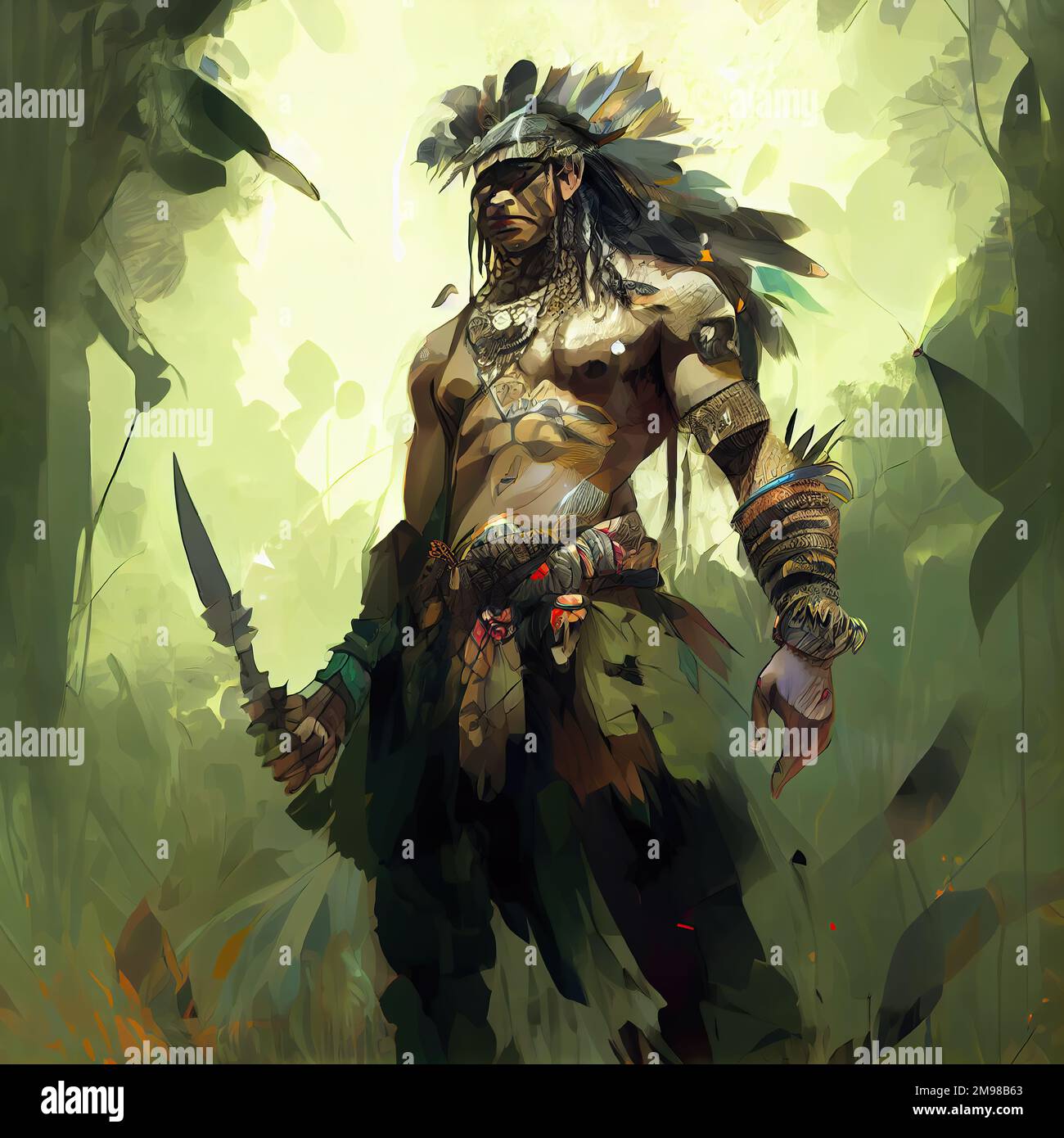 Indian Warrior Concept Art