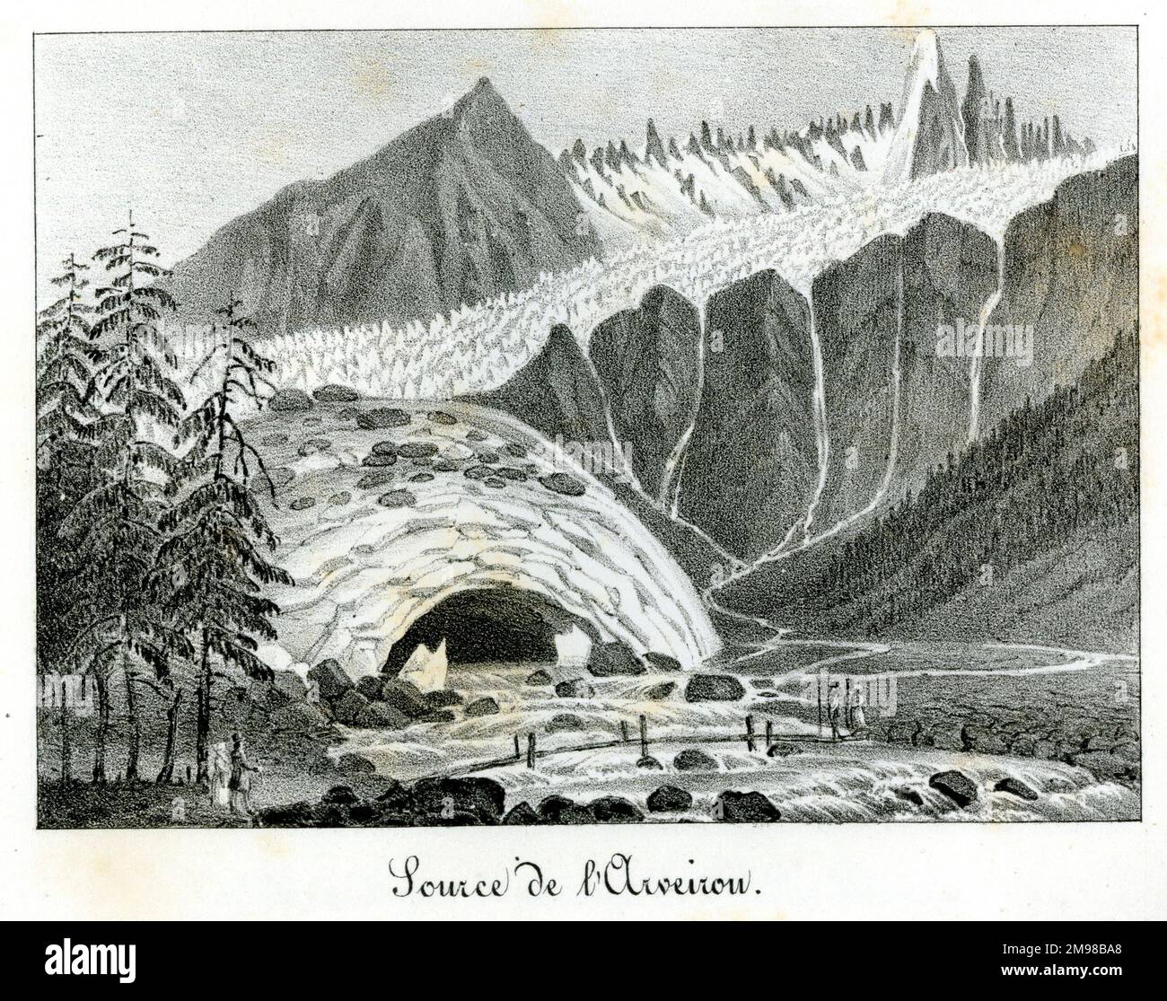 Source of the Arveiron River Stock Photo - Alamy