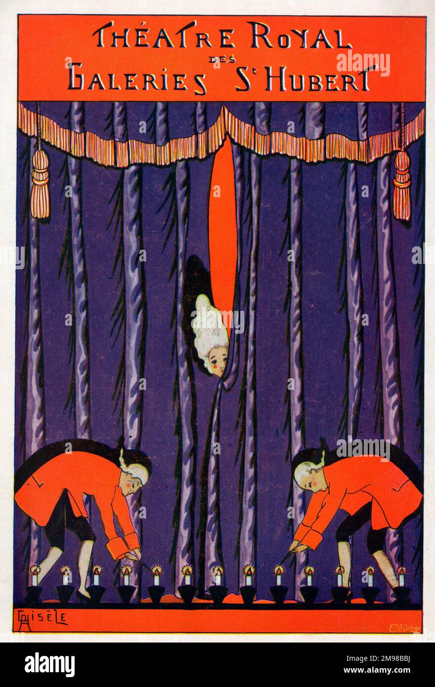 Programme cover, Theatre Royal des Galeries St Hubert, Brussels ...