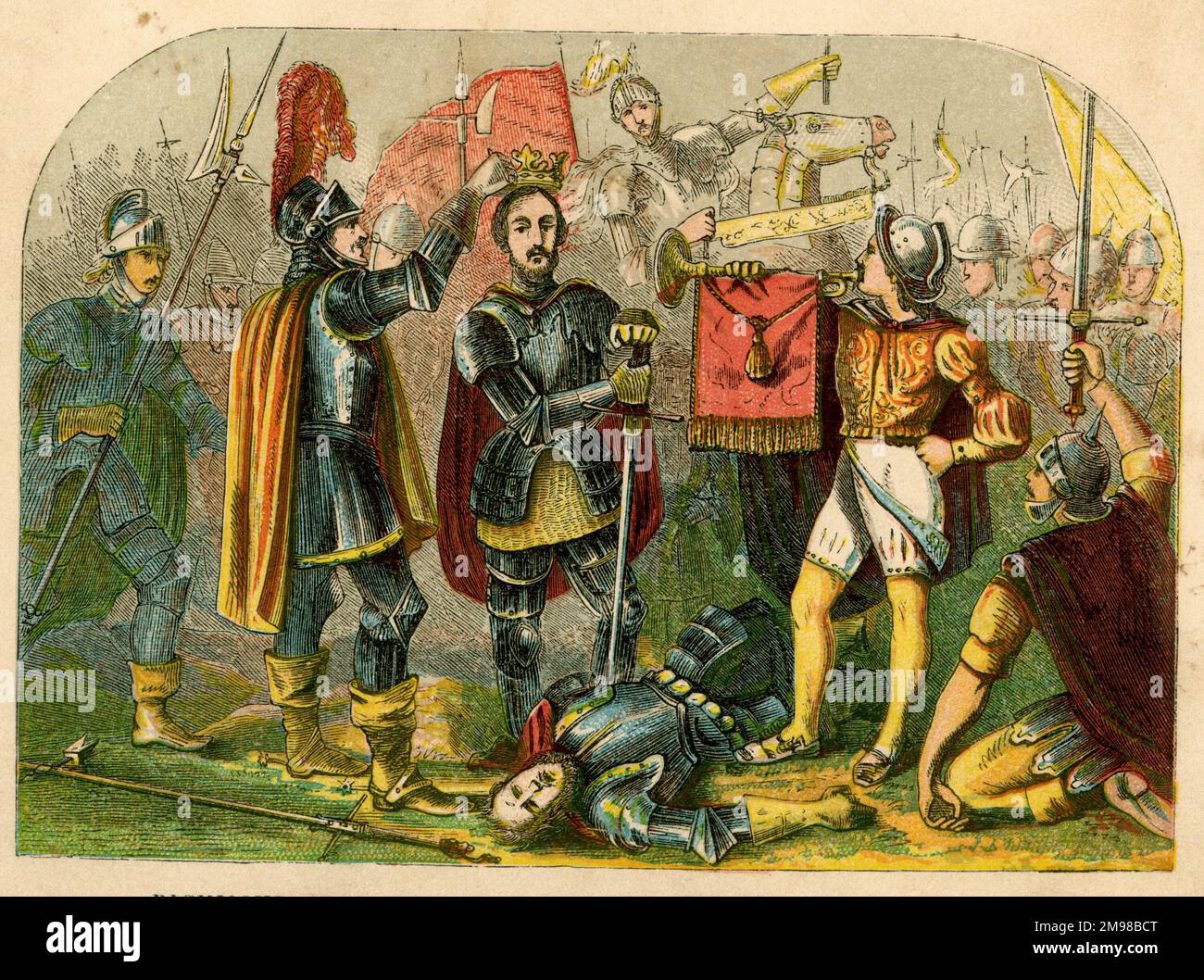 Earl of Richmond crowned Henry VII after the Battle of Bosworth, where ...