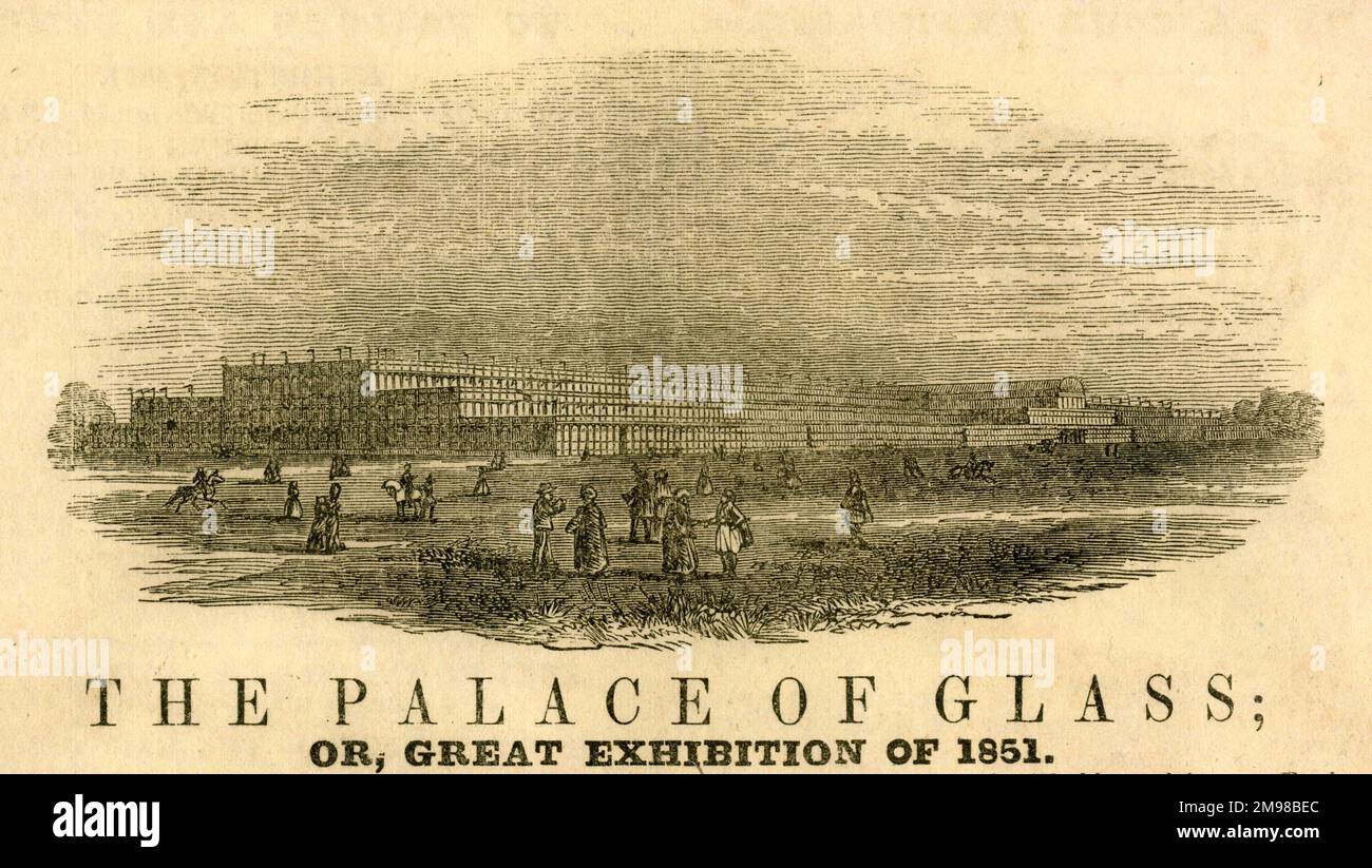 The Crystal Palace, Palace of Glass, location of The Great Exhibition ...