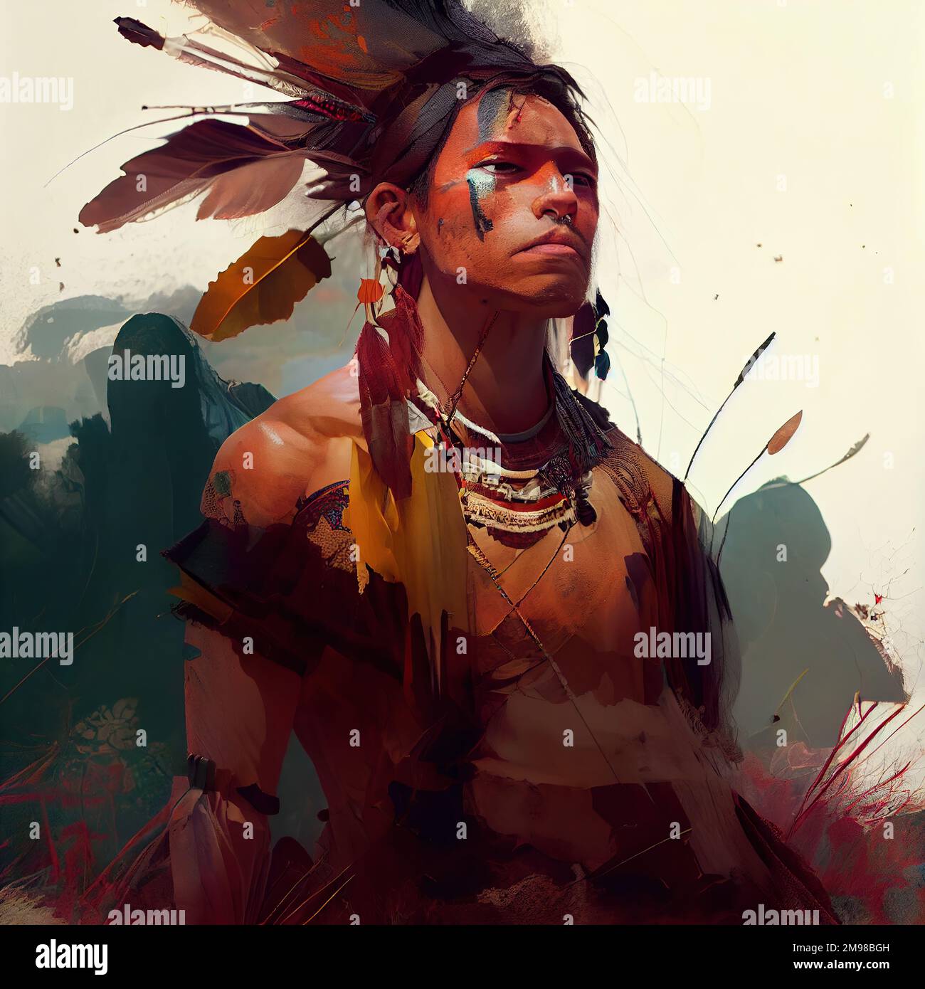 Indian jungle painting hi-res stock photography and images - Alamy