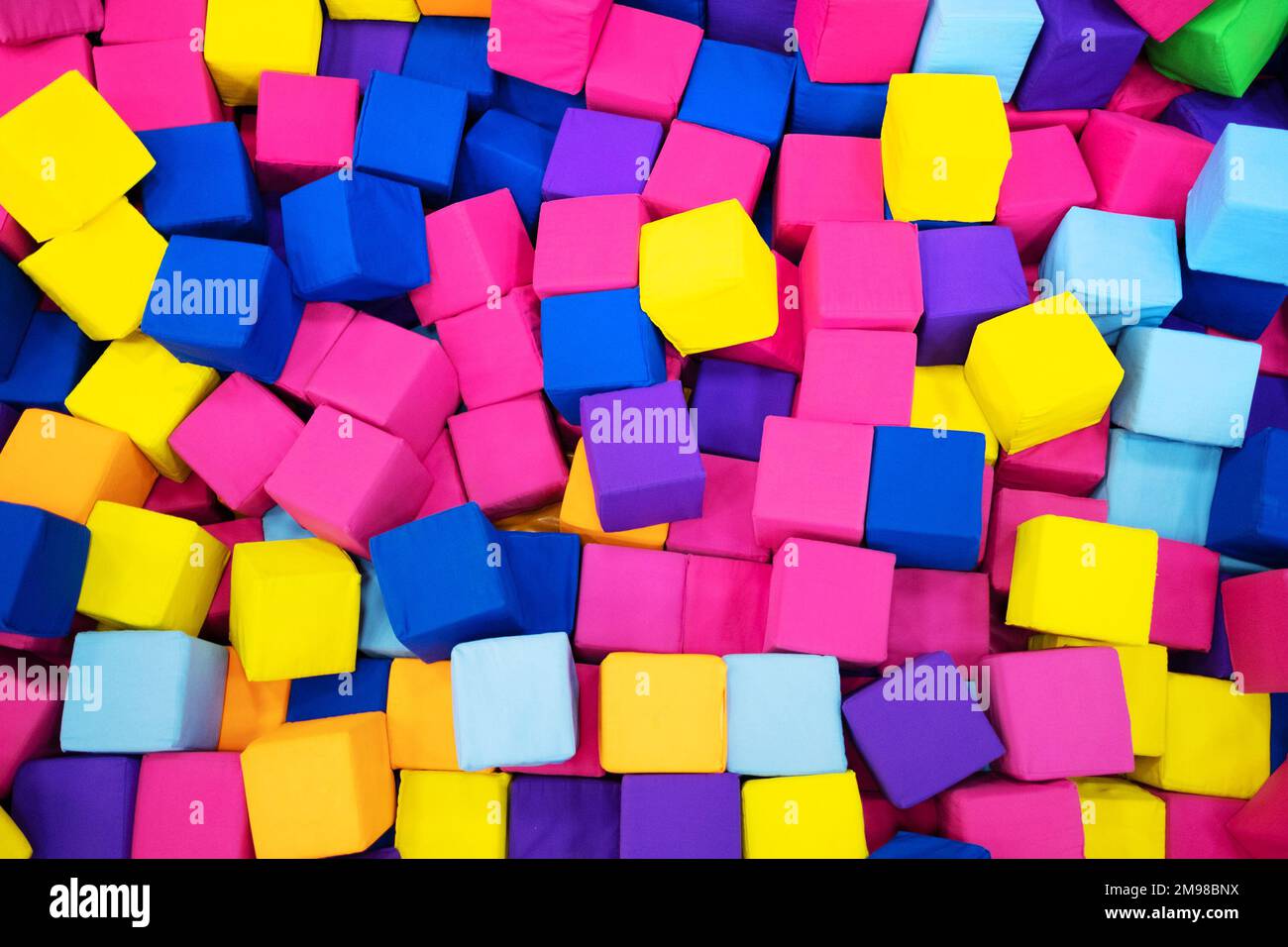 Colorful background of soft cubes Stock Photo - Alamy