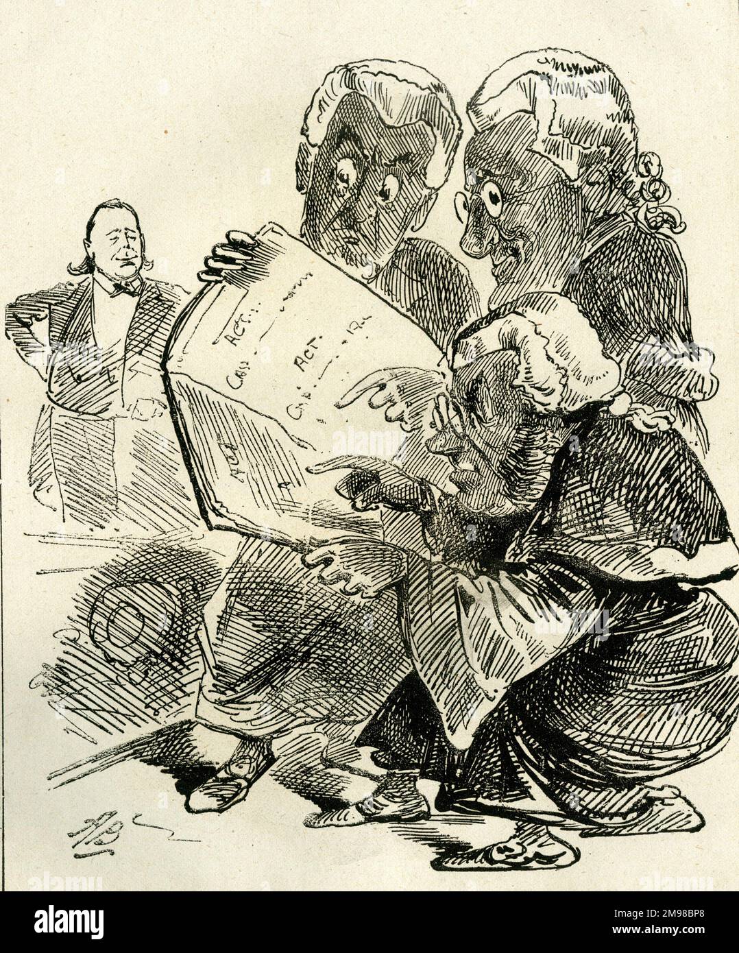 Cartoon, Charles Bradlaugh (1833-1891), atheist politician, Liberal MP ...