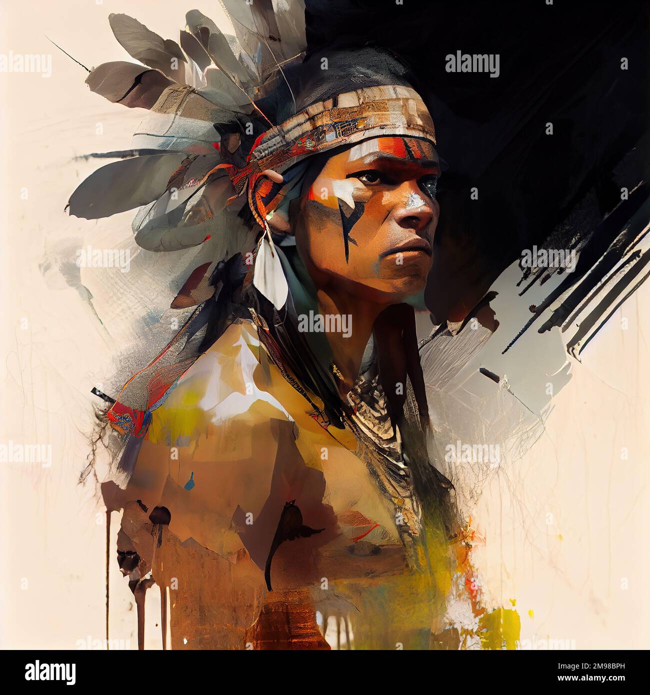 Native Warrior Paintings
