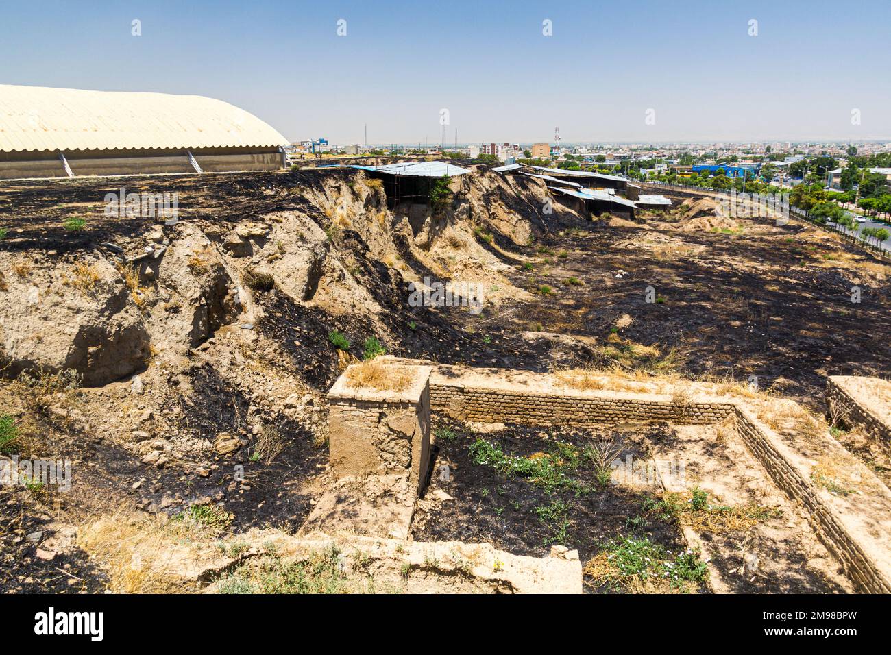 Ecbatana ruins at Hegmataneh hill in Hamadan, Iran Stock Photo - Alamy