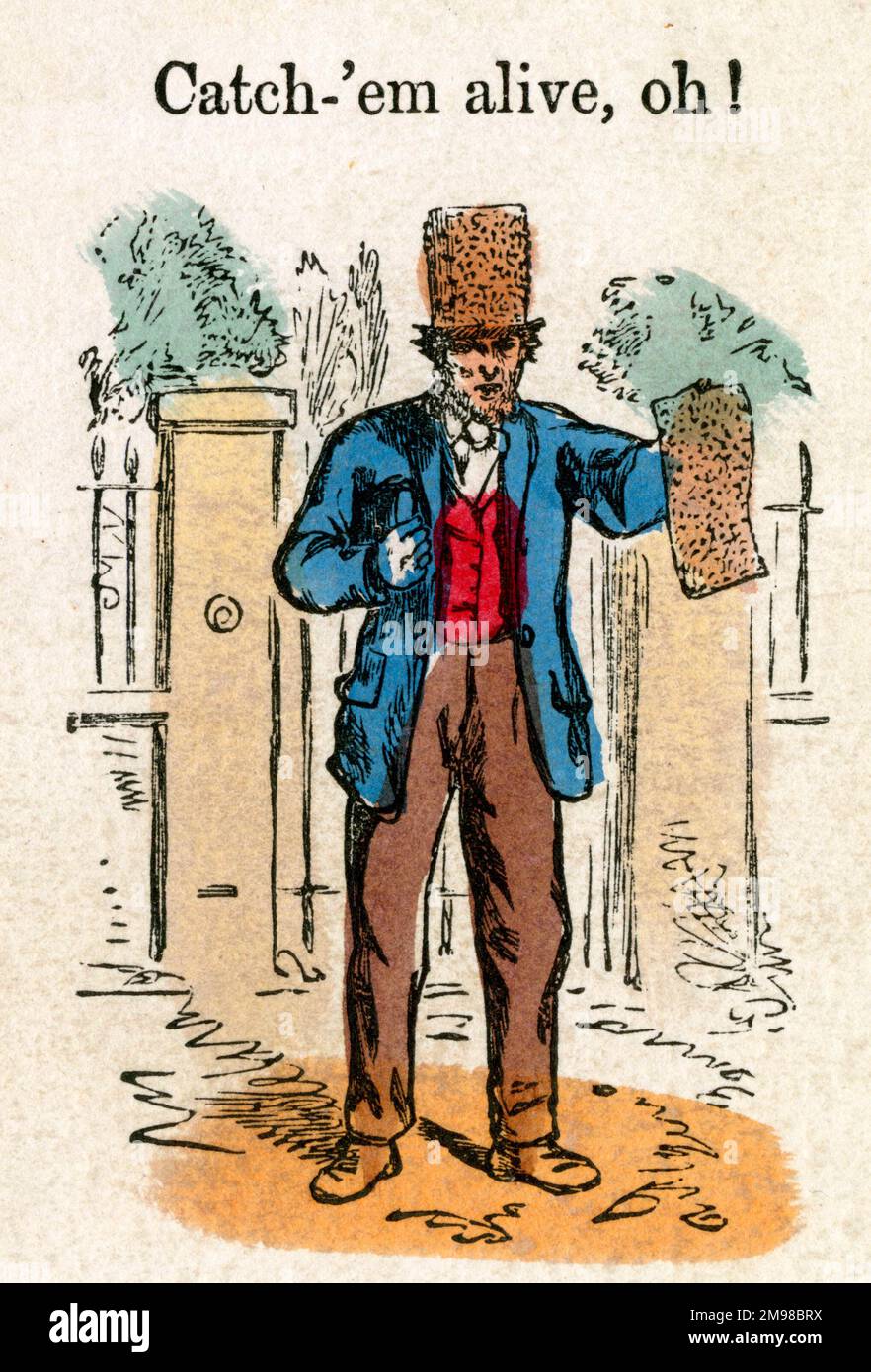 Card game, The Streets of London - Fly Catcher Stock Photo - Alamy