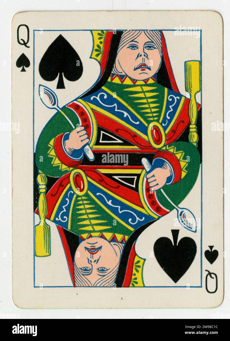 Vanity Fair Transformation Playing Cards - Queen of Spades Stock Photo ...