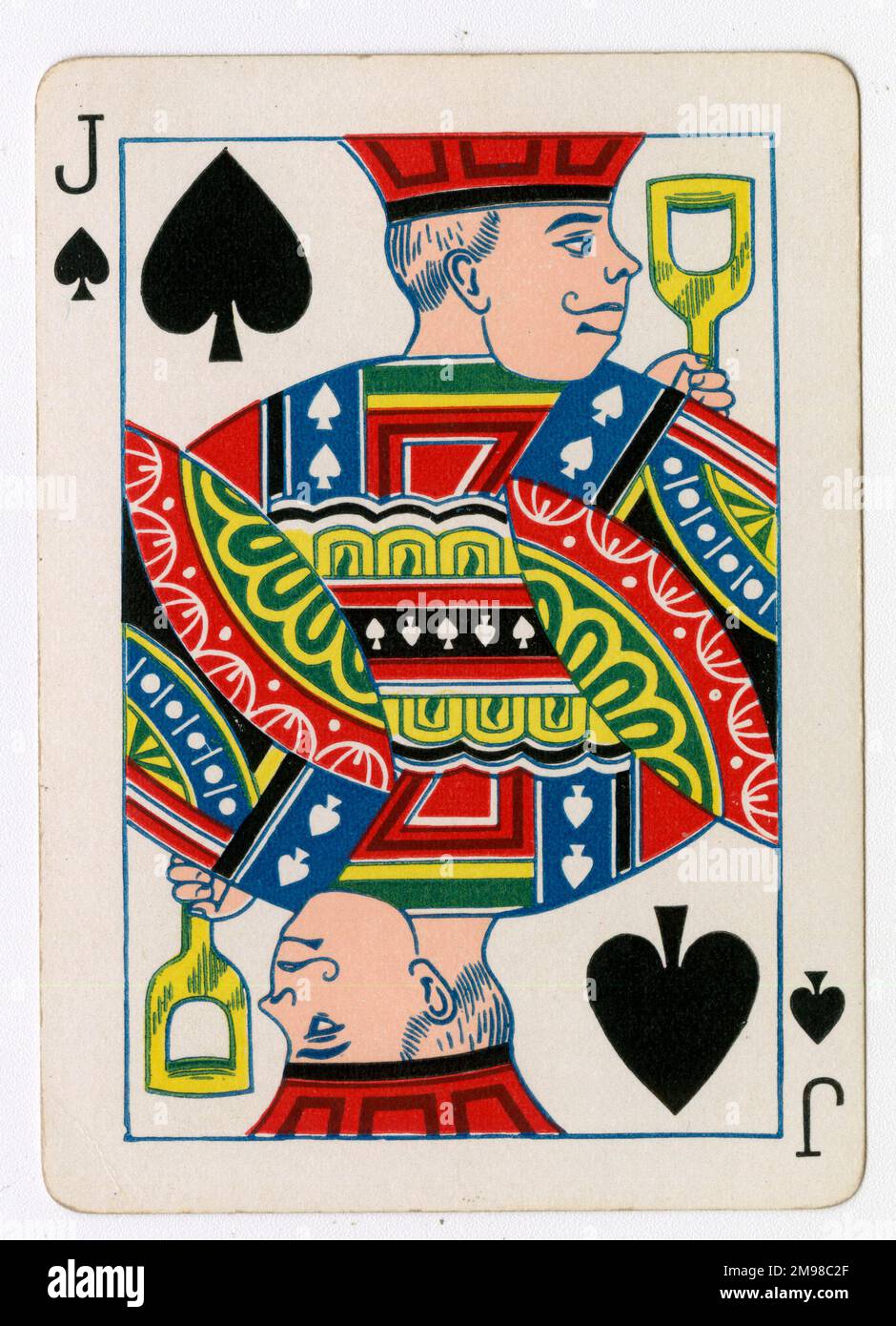 Vanity Fair Transformation Playing Cards - Jack of Spades Stock Photo ...