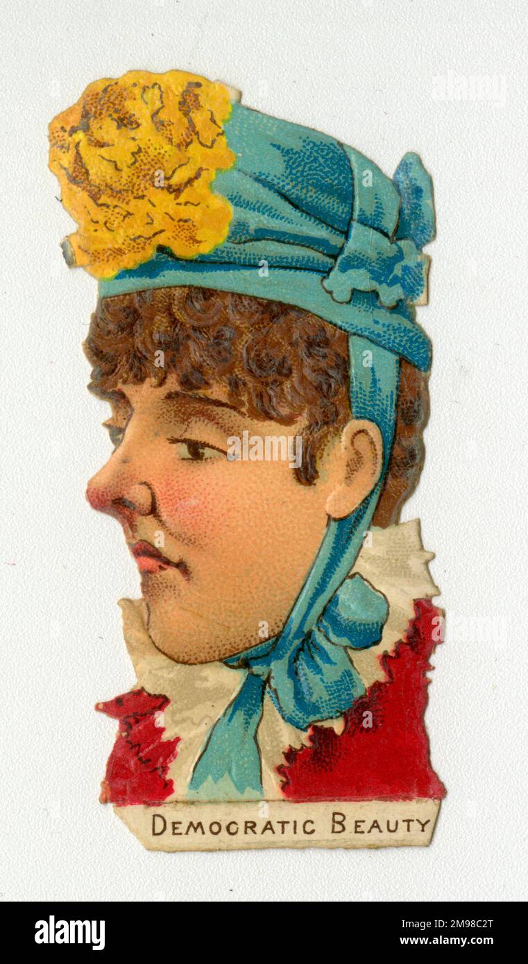 Victorian Scrap - Political Types - Democratic Beauty Stock Photo - Alamy