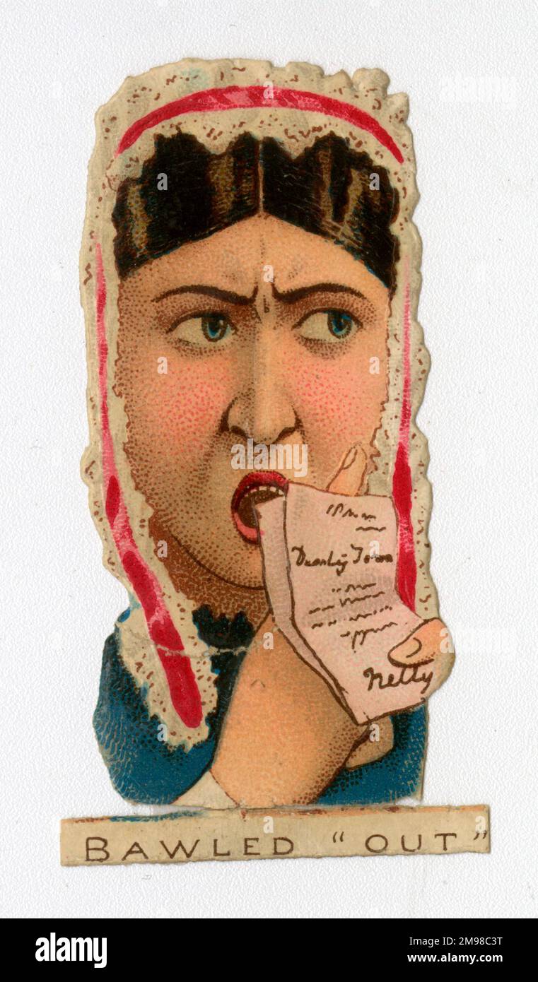 Victorian scrap - Some People Who Are Married - Bawled Out Stock Photo ...