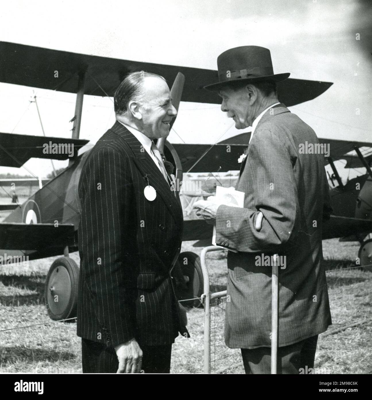 Claude Grahame-White, left, with Lord Trenchard at the 50 years of ...