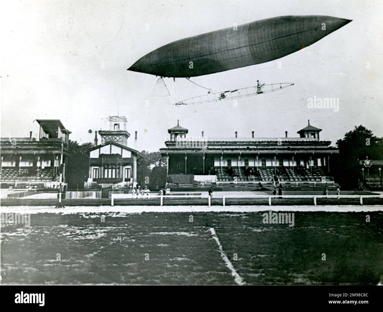 The first flight of Santos-Dumont airship No5 from Longchamps Stock ...