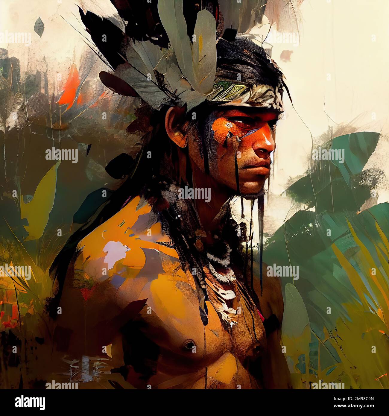 Young Native American Warrior