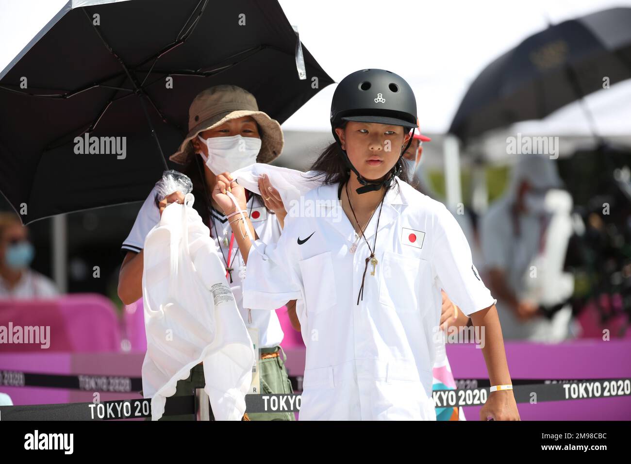 AUG 4, 2021 - TOKYO, JAPAN: HIRAKI Kokona of Japan reacts in the ...
