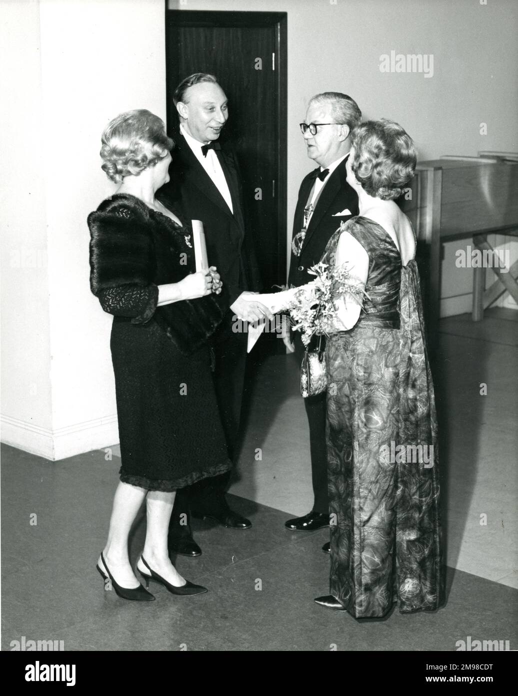 Sir George Gardner, RAeS President 1965-1966, and Lady Gardner ...