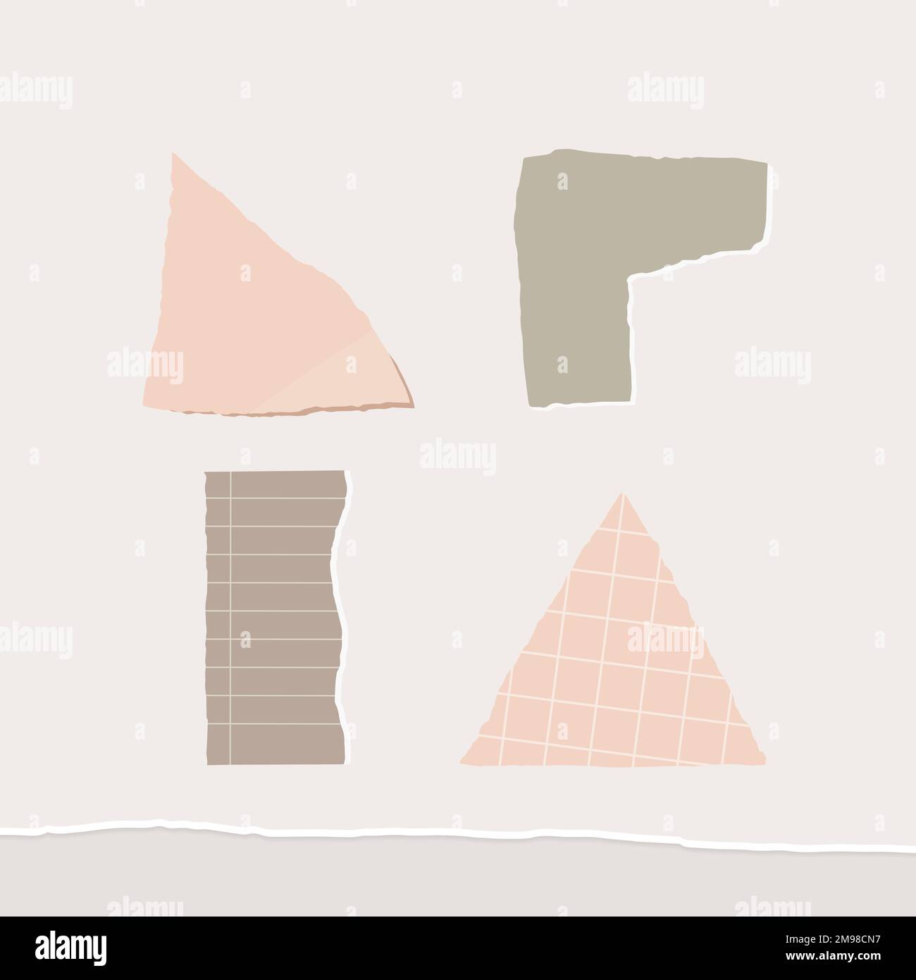 Torn paper shapes vector hi-res stock photography and images - Alamy