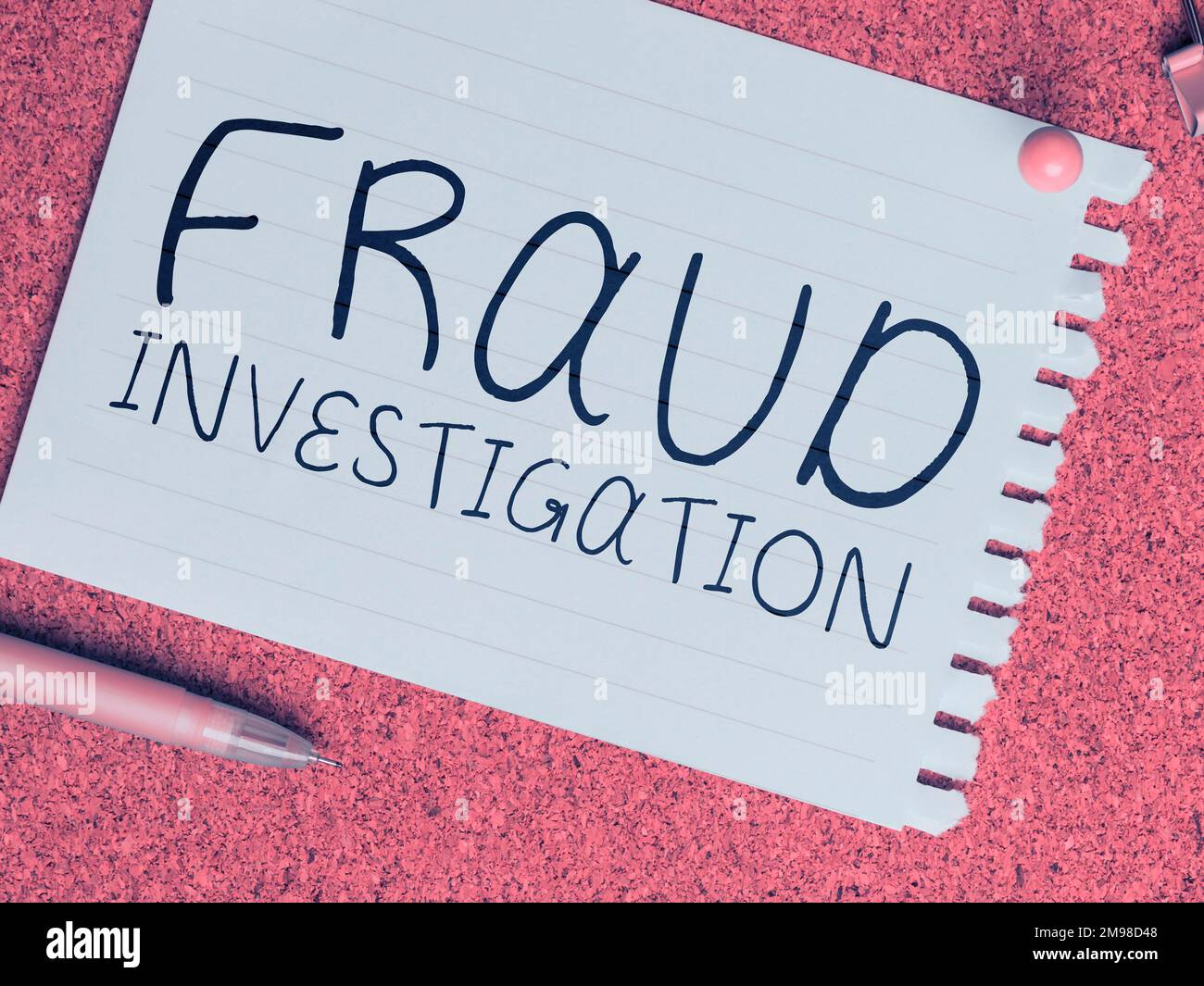 Handwriting text Fraud Investigation. Internet Concept process of ...